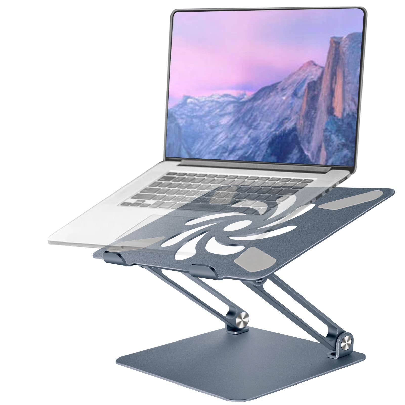 Laptop Stand for Desk, Adjustable Ergonomic Aluminum Laptop Holder with ...
