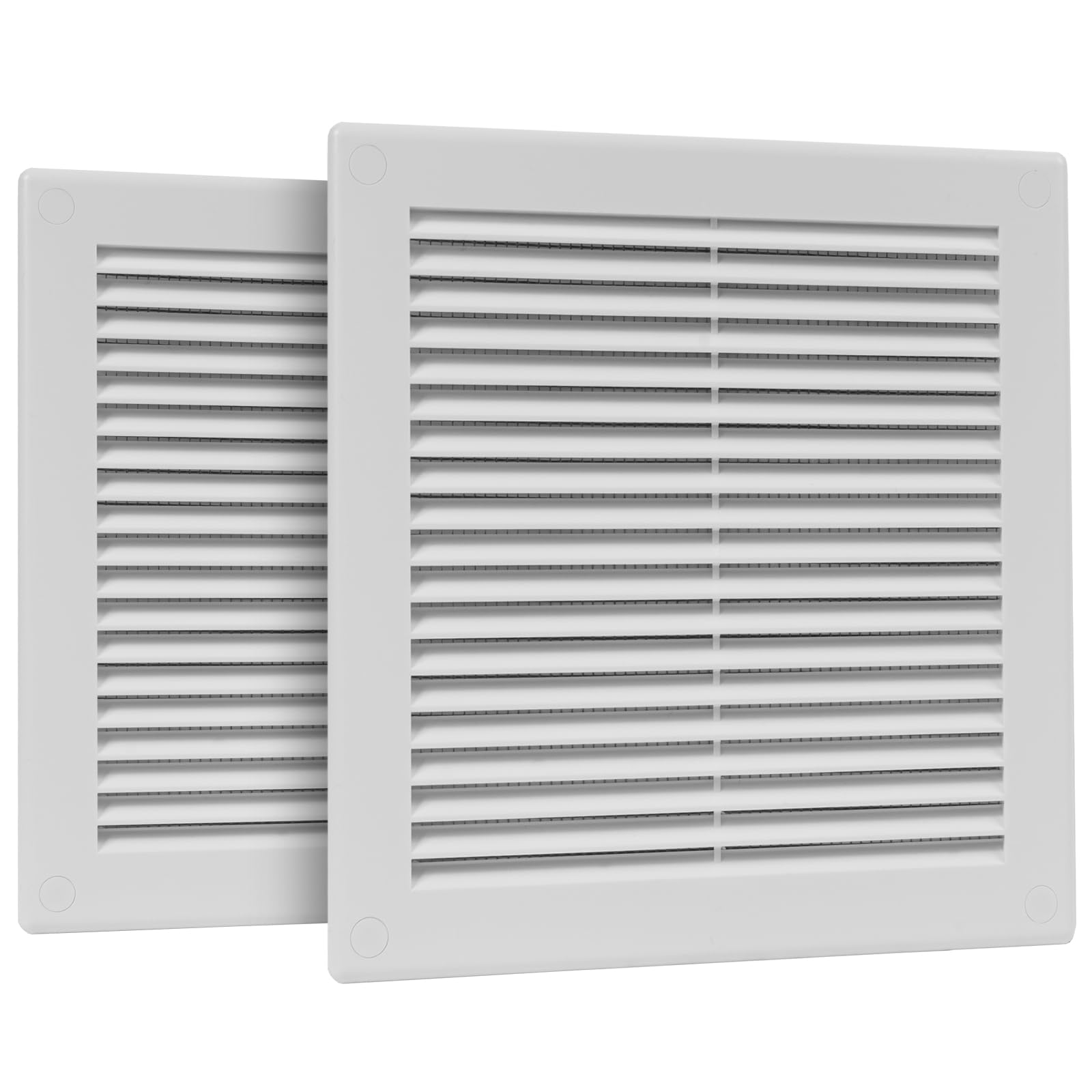 HVAC OV 2pack 6" x 6" Inch White Plastic Square Vent Cover - HVAC Air ...