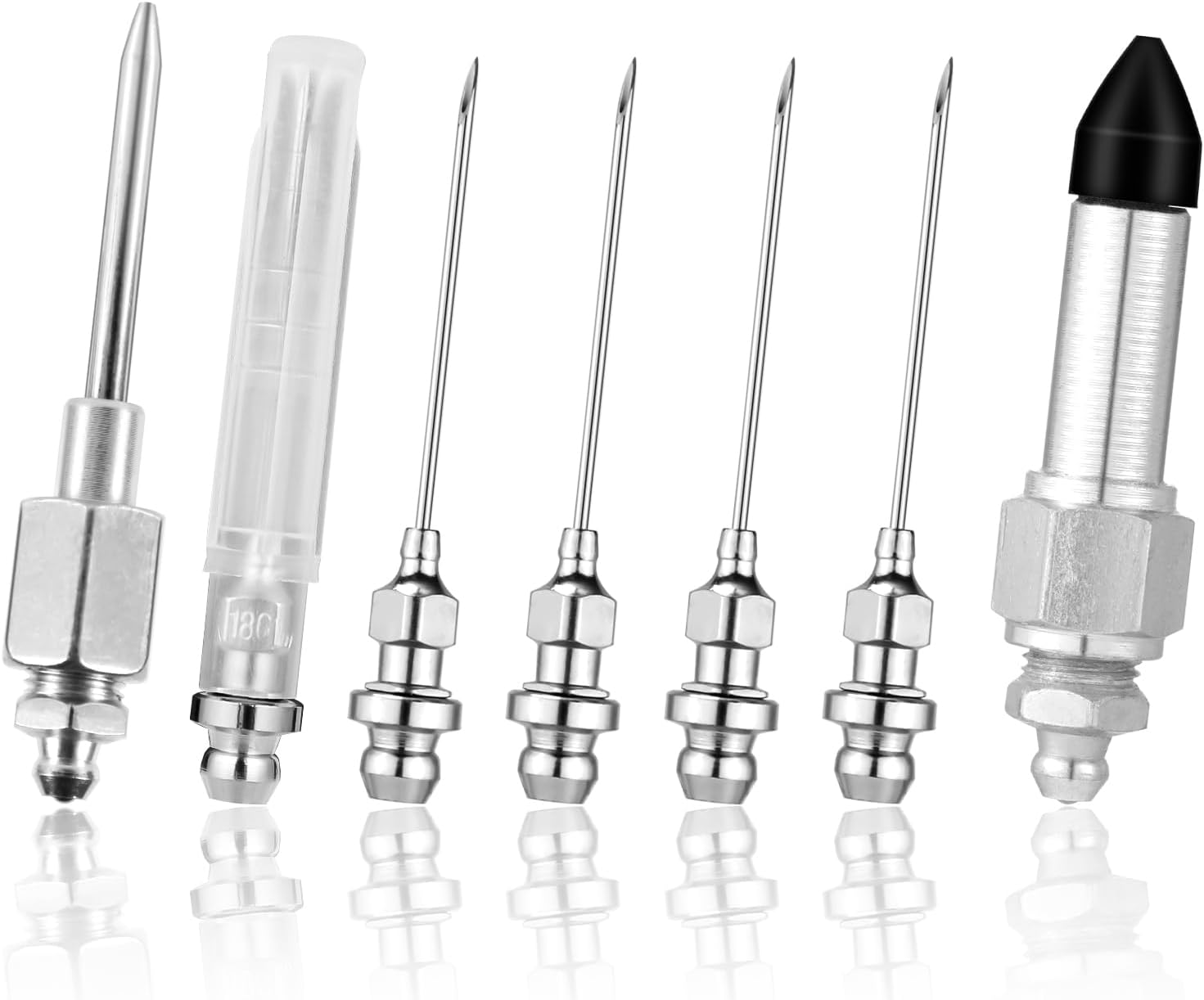 Amazon.com: 7pcs Grease Gun Needle Accessory Set, Including 5 Grease ...