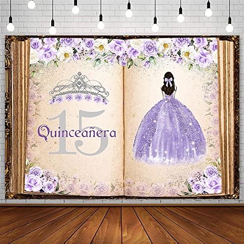 Amazon.com : Quinceanera Birthday Arch Backdrop Cover Mis Quince Anos ...