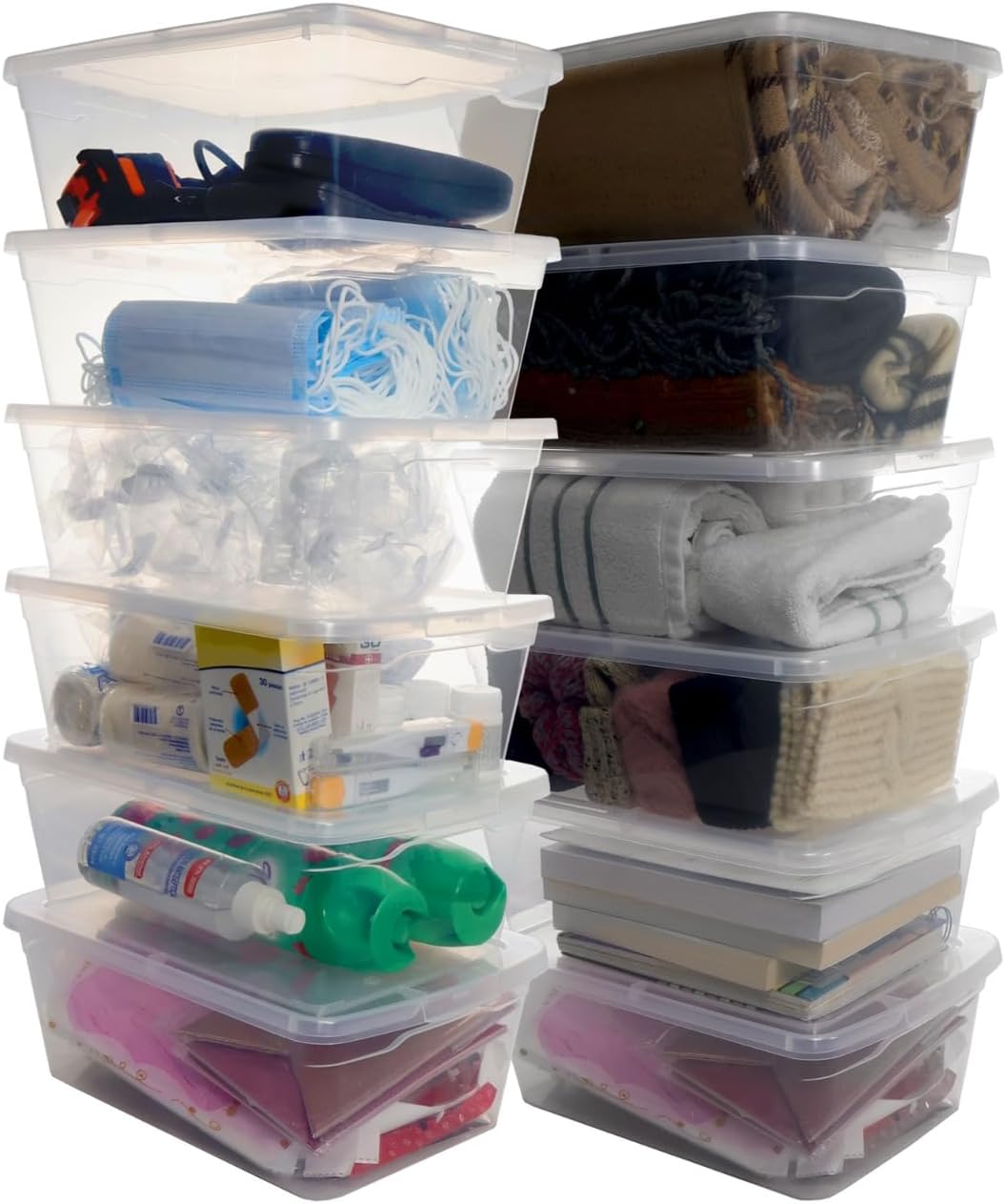 Amazon.com - Ezy Storage IP67 Rated 18 Liter Plastic Storage Tote with ...