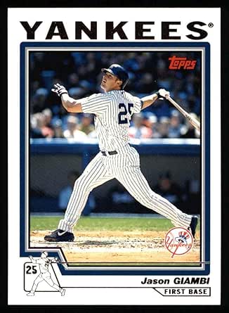 Amazon.com: 2004 Topps # 150 Jason Giambi New York Yankees (Baseball ...
