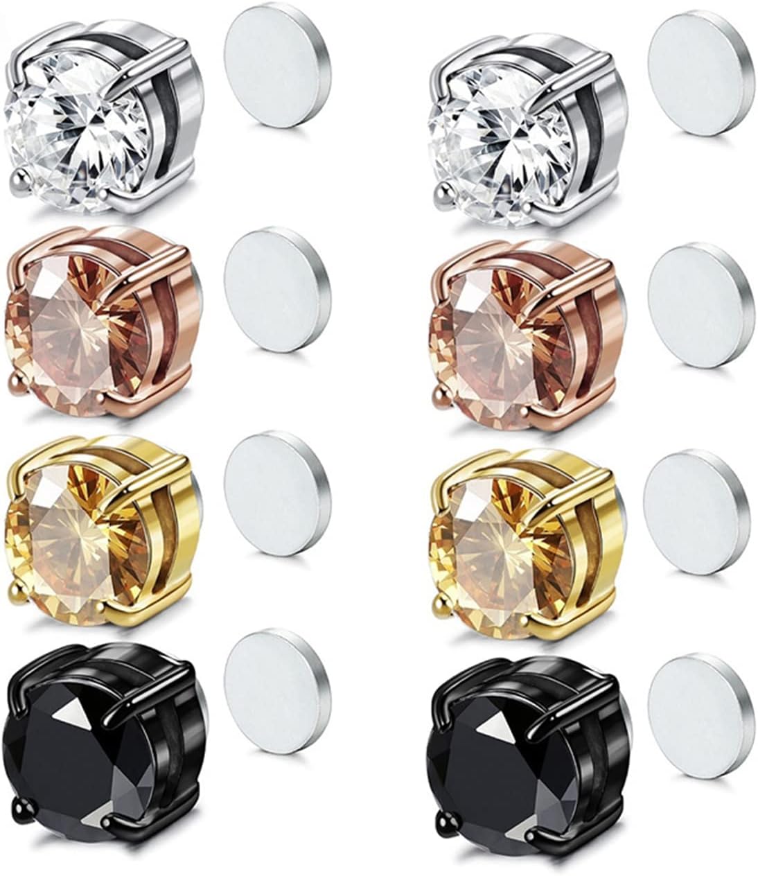 Amazon.com: 4 Pairs Lymphvity Magnetherapy Earrings, Magnetic ...