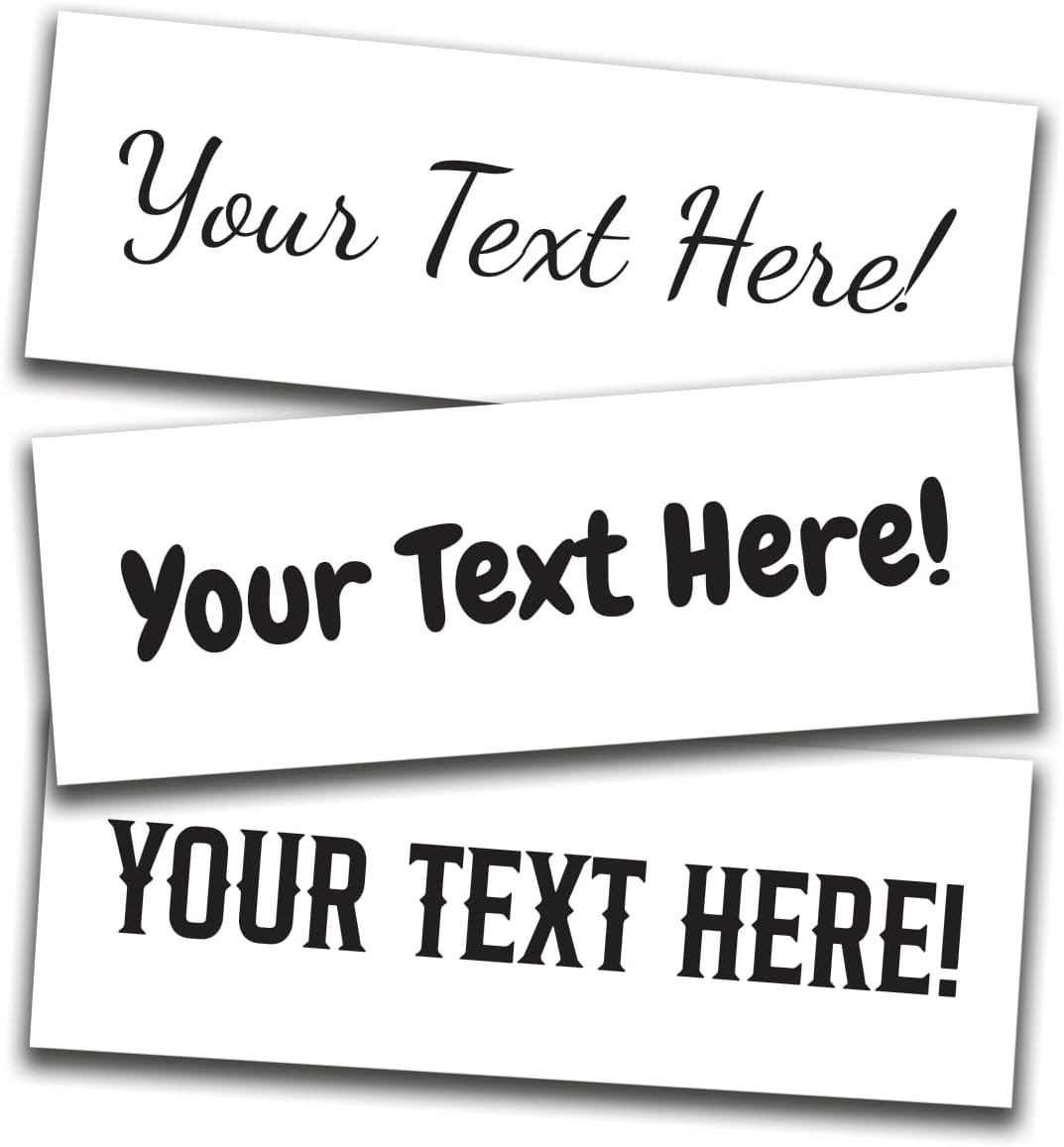 Amazon.com - Custom Bumper Stickers - Customizable Personalized Bumper ...