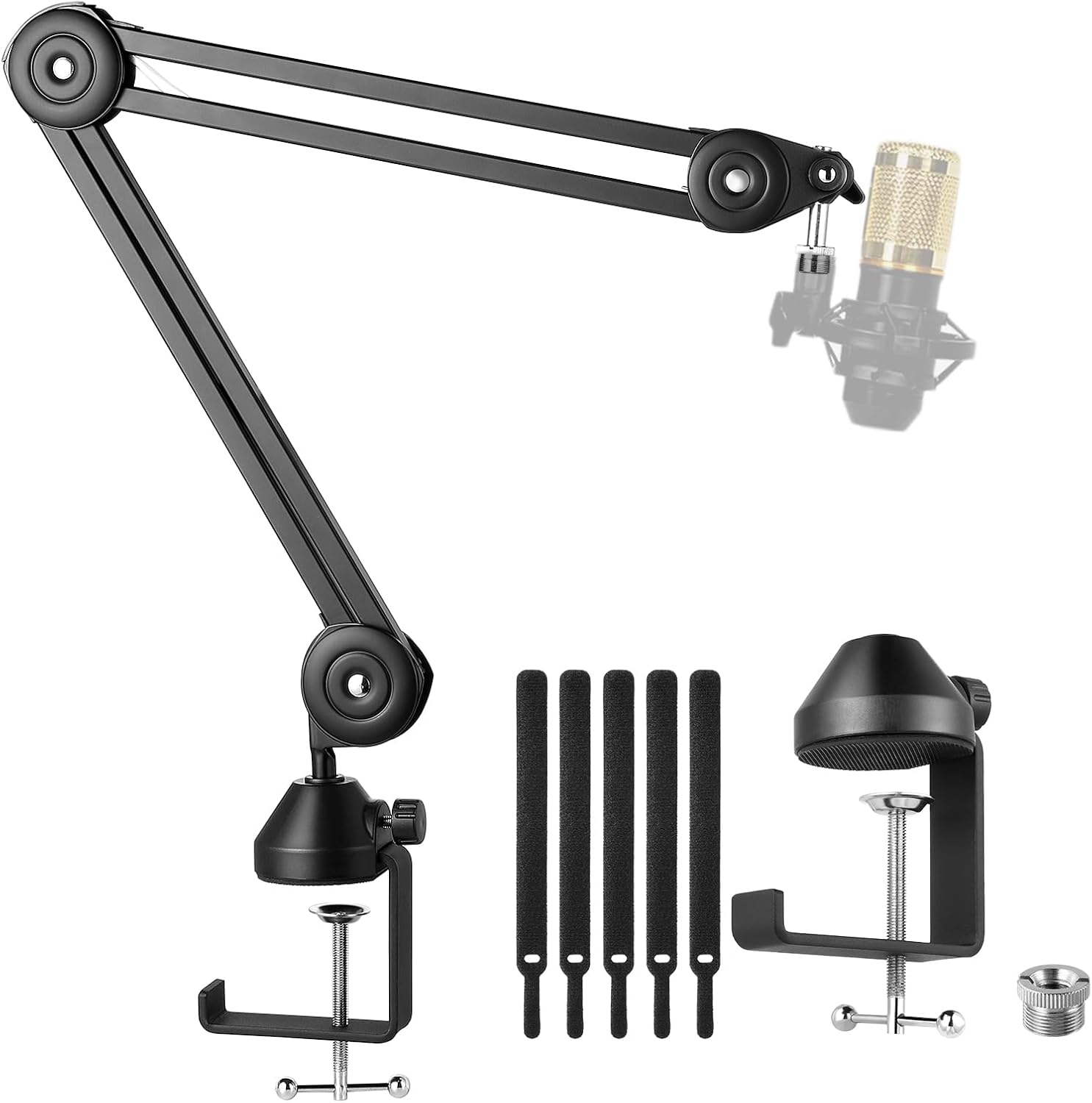 Amazon.com: Audingull Mic Boom Arm, Upgraded Mic Arm Stand built-in ...
