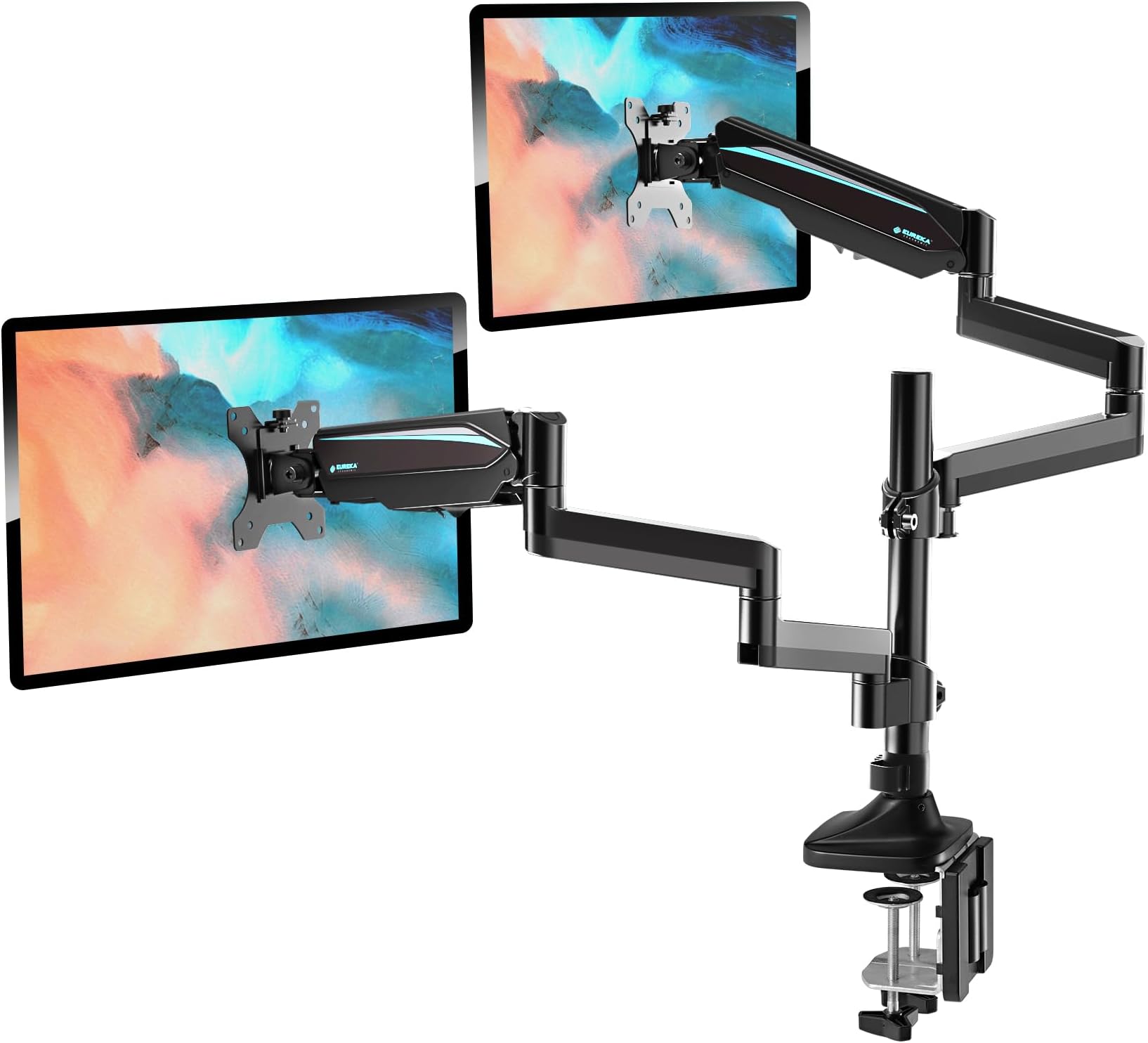 Amazon.com: EUREKA ERGONOMIC Dual Monitor Stand, Fully Adjustable Gas ...