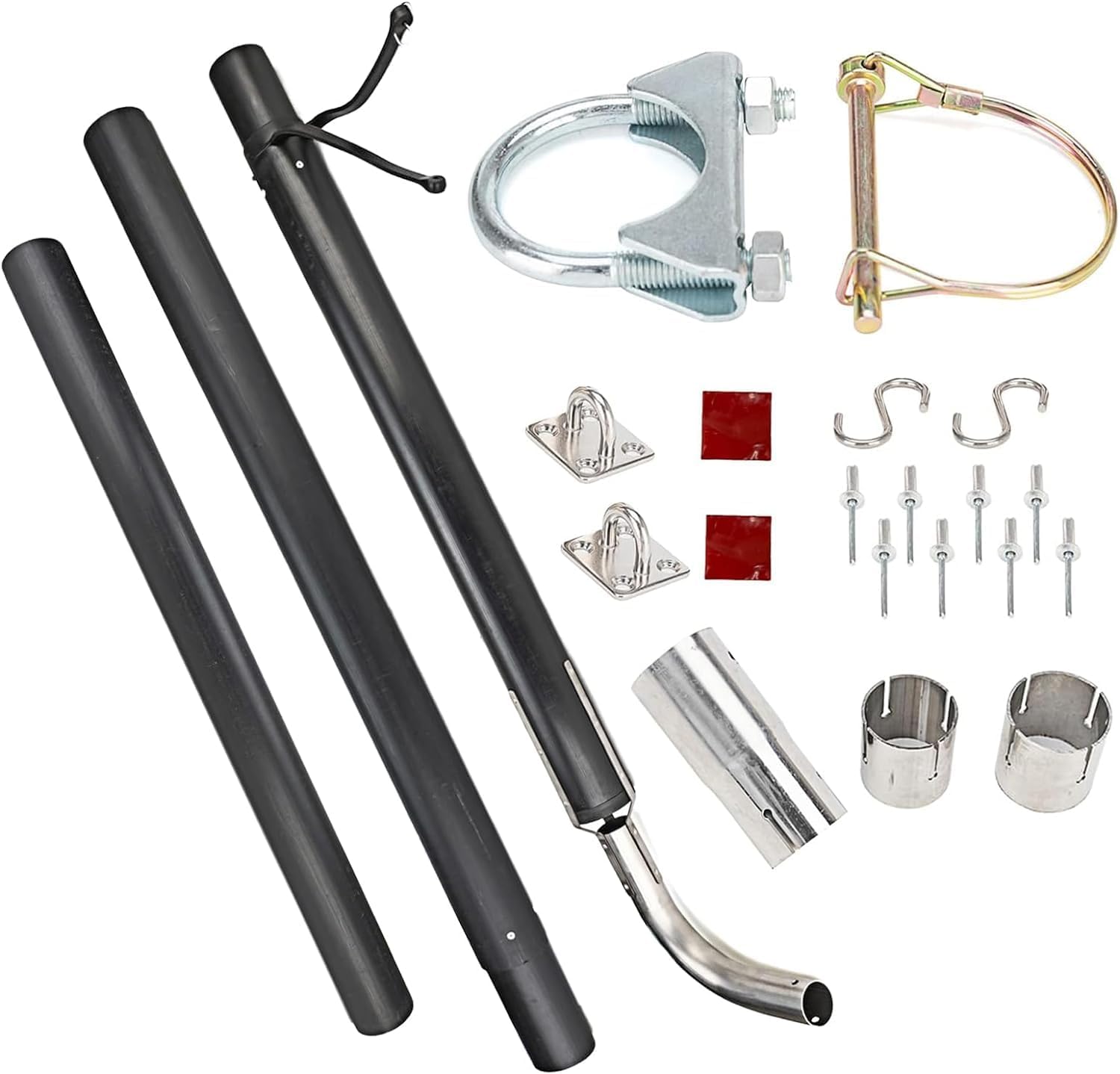 Amazon.com: AIWGIW RV Generator Exhaust Venting System Part Black ...