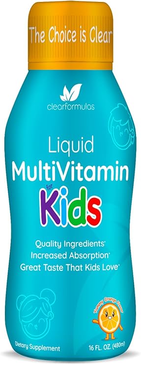 Amazon.com: Sugar Free Liquid Multivitamin for Kids - High Absorption ...