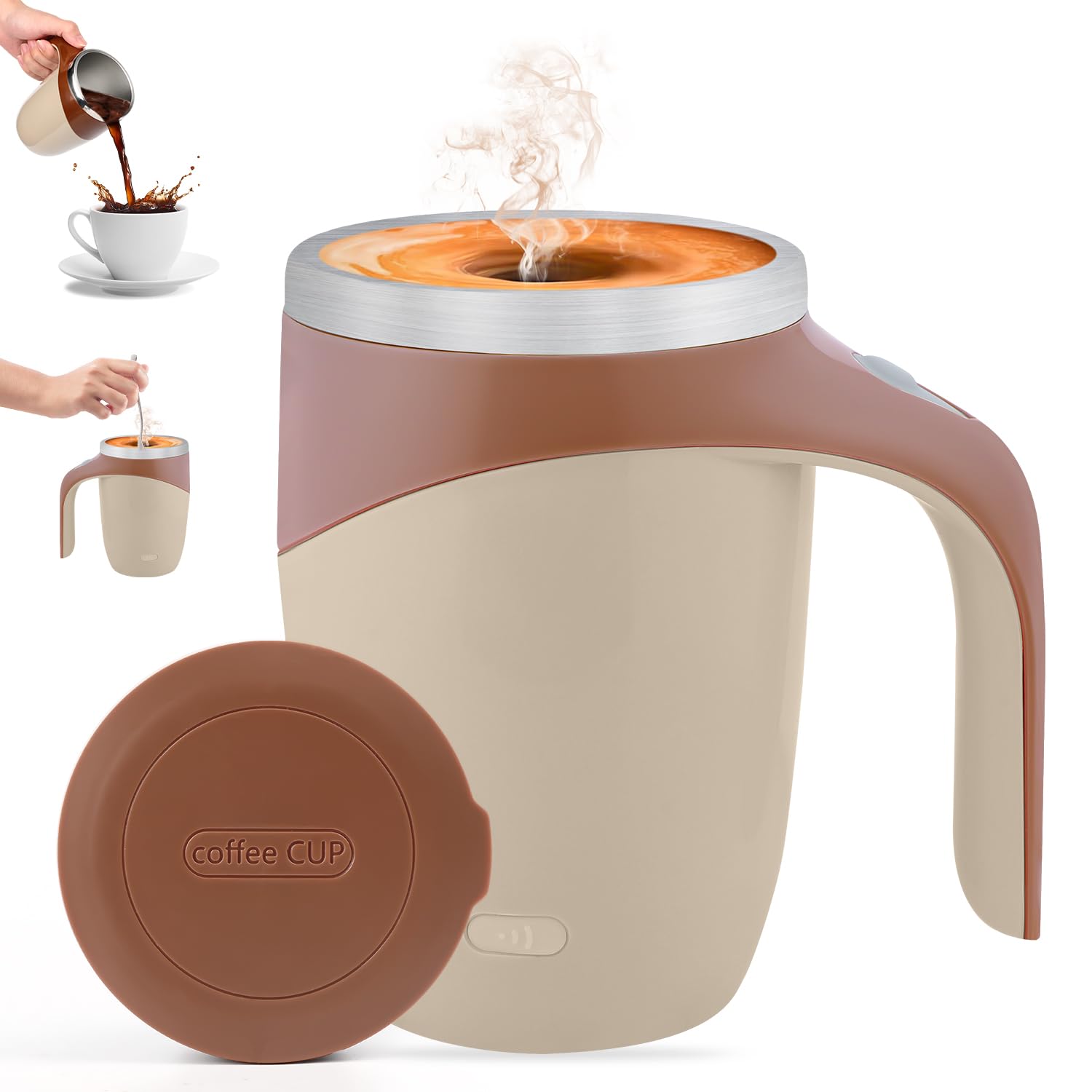 Amazon.com: VOYOCUGE Self Stirring Coffee Mug, Automatic Magnetic ...