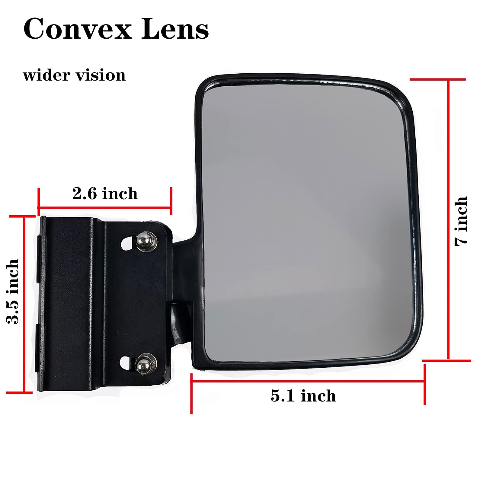 Snapklik.com : Mamiko No-Drilling Required Golf Cart Folding Side View ...