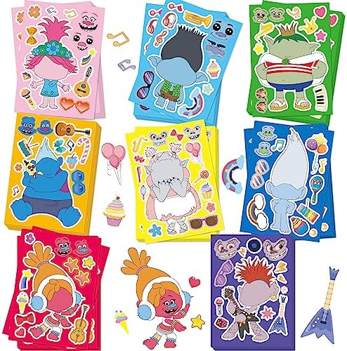 Amazon.com: Cartoons Stickers - Make Your Own for Kids Crafts DIY Make ...