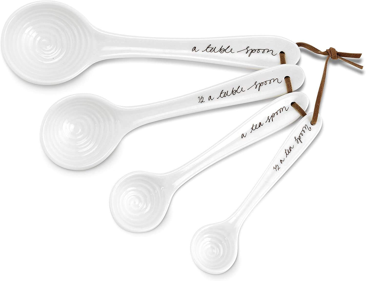 Amazon.com: Portmeirion Sophie Conran White Measuring Spoons,Set of 4 ...