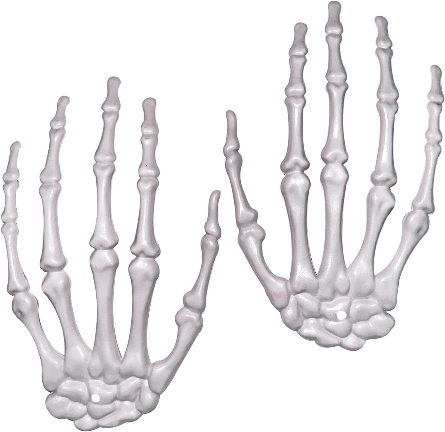 Amazon.com: Aiffort 2 Pairs Halloween Skeleton Hands Plastic Hand ...