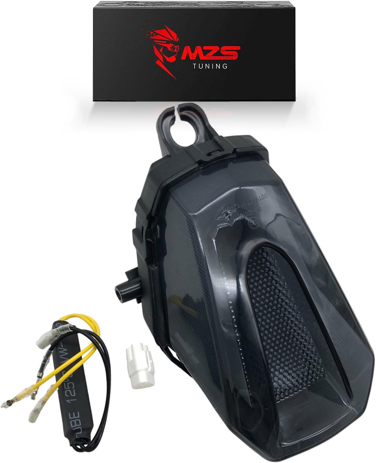Amazon.com: MZS Motorcycle Tail Light, LED Integrated Turn Signal ...