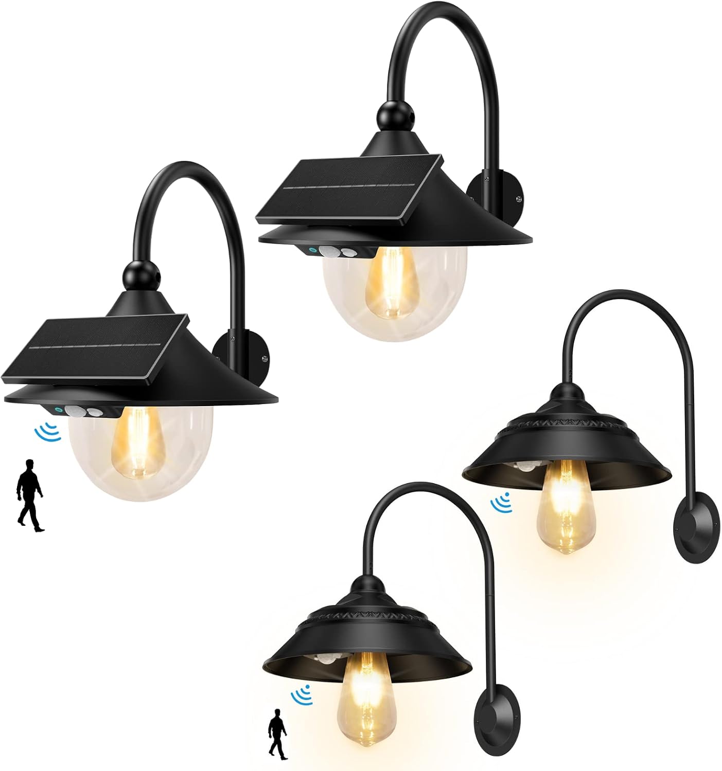 Yomisga Solar Barn Lights and Solar Farmhouse Lights Bundle - Amazon.com