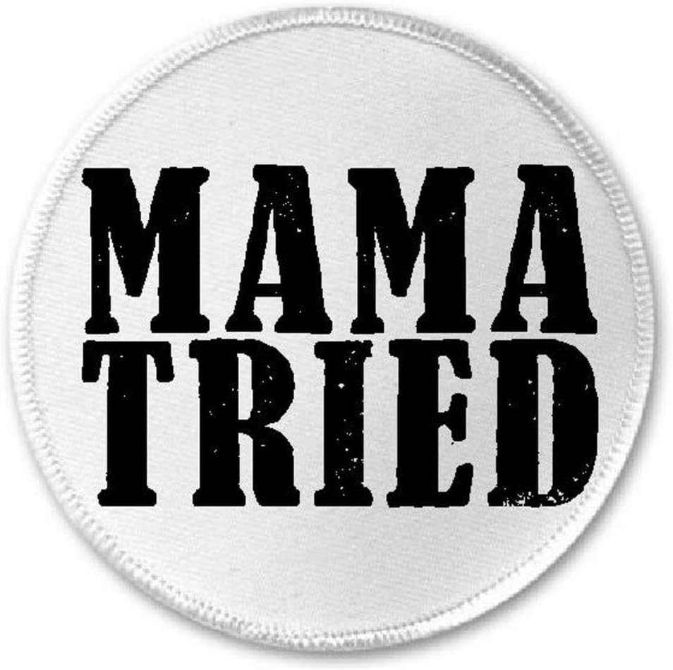 Amazon.com: Mama Tried - 3" Sew/Iron On Patch : Clothing, Shoes & Jewelry