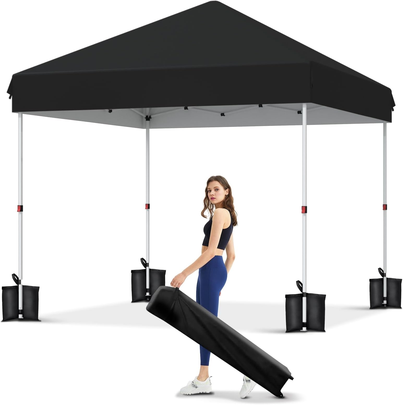 Amazon.com : SAILARY 10x10 Portable Pop Up Outdoor Canopy Tent 10 x 10 ...