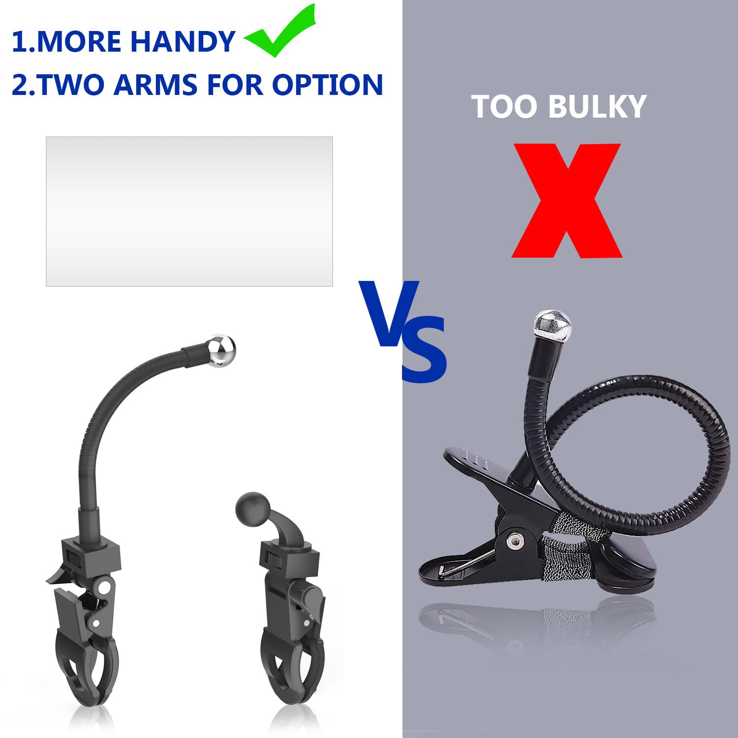 Snapklik.com : Clifod Clip On Mirror For Monitor Desk Rear View, Office ...