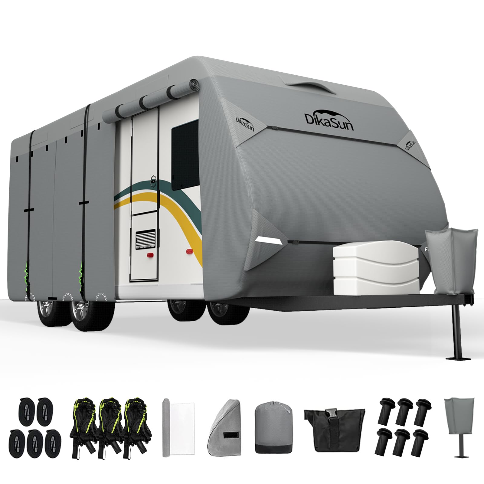 Snapklik.com : DikaSun RV Cover, Upgraded 7 Layers Top Travel Trailer ...