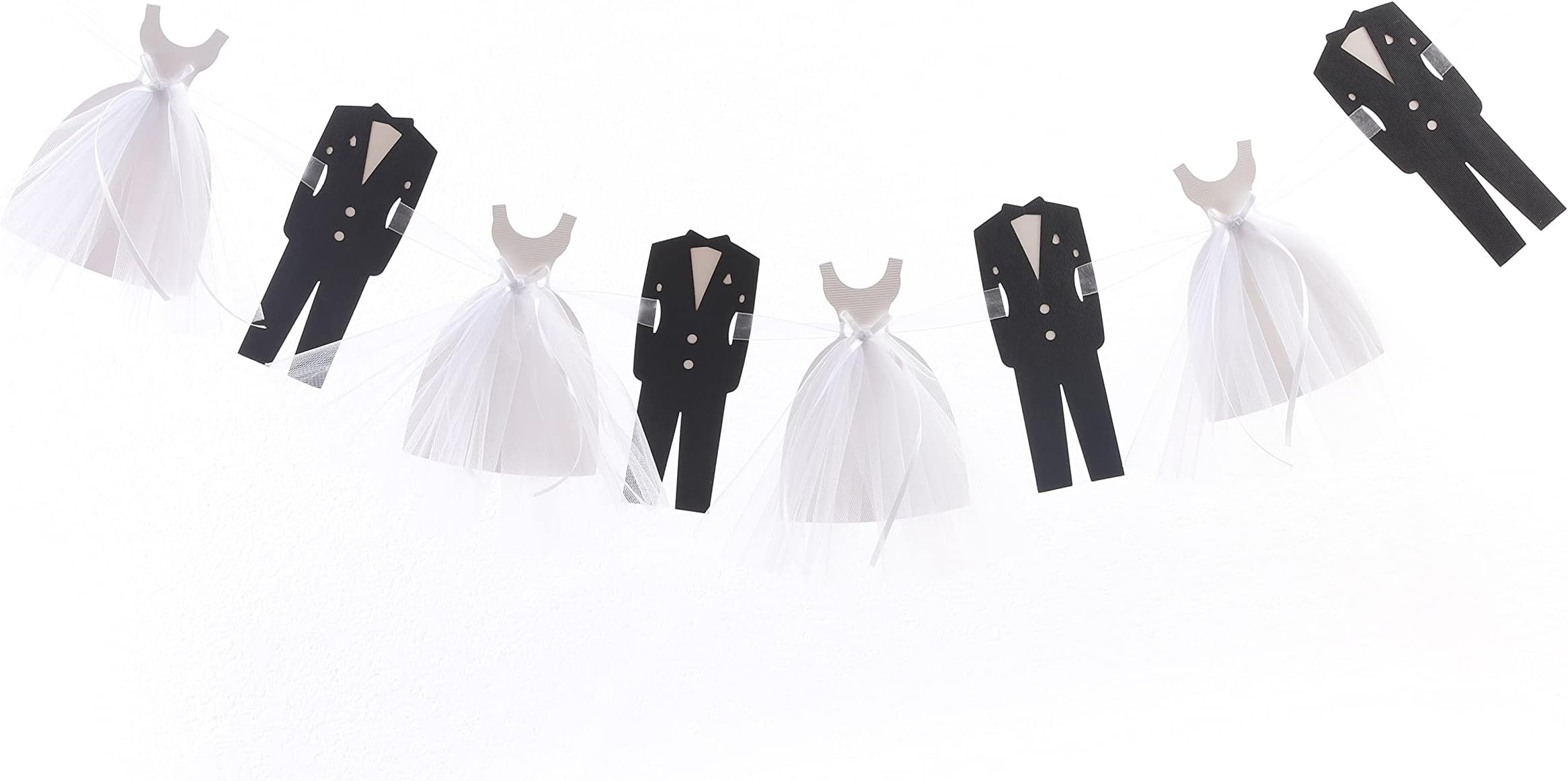 Amazon.com: Bridal Shower Banner - Engagement Wedding Dress Banner Core ...
