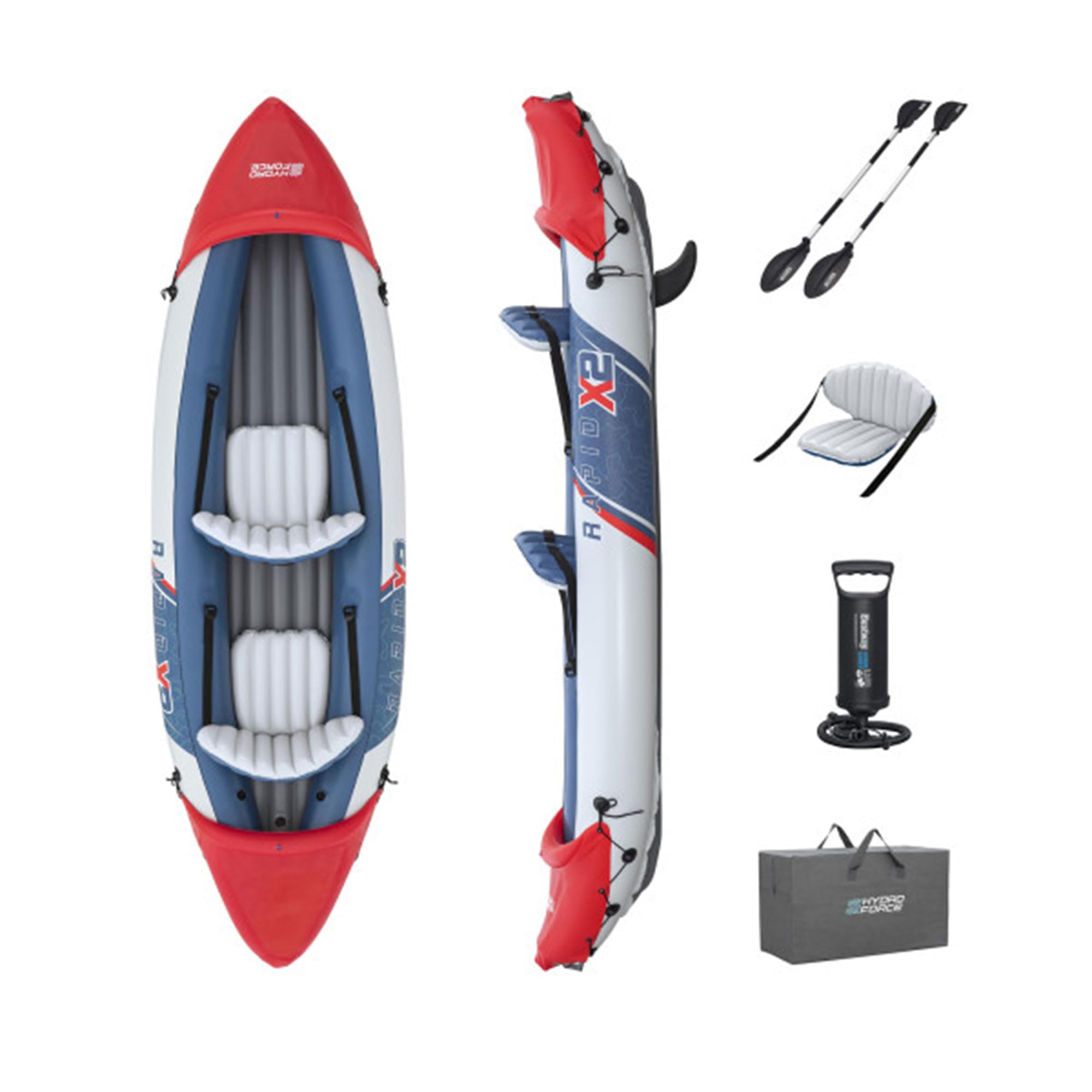 Amazon.com: Bestway Hydro-Force Rapid X2 Inflatable 2 Person Kayak ...
