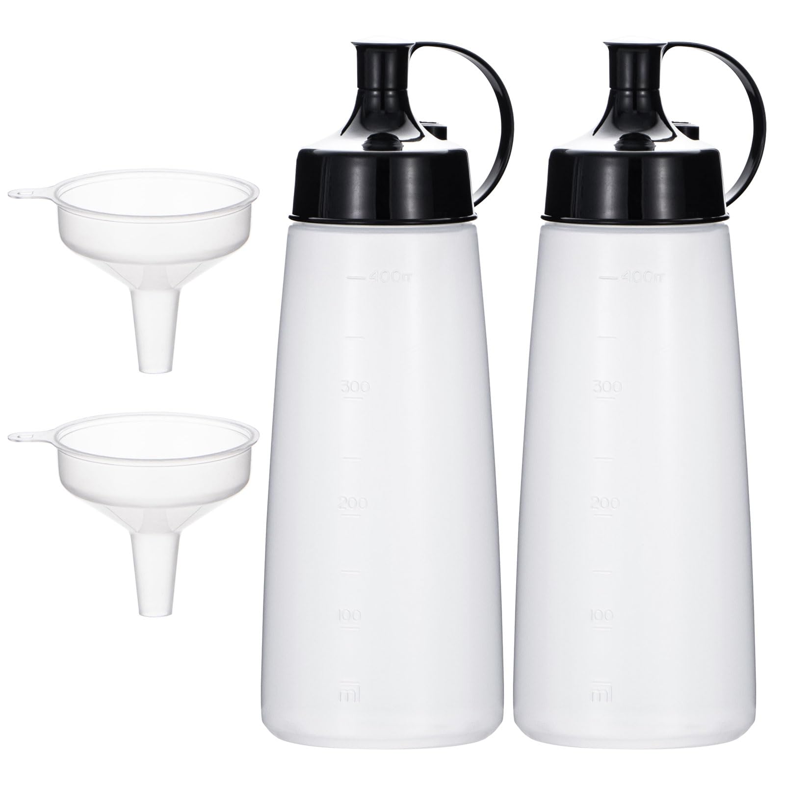 Amazon.com: Uceoo Squeeze Bottles Wide Mouth,Pack of 2 Condiment Bottle ...
