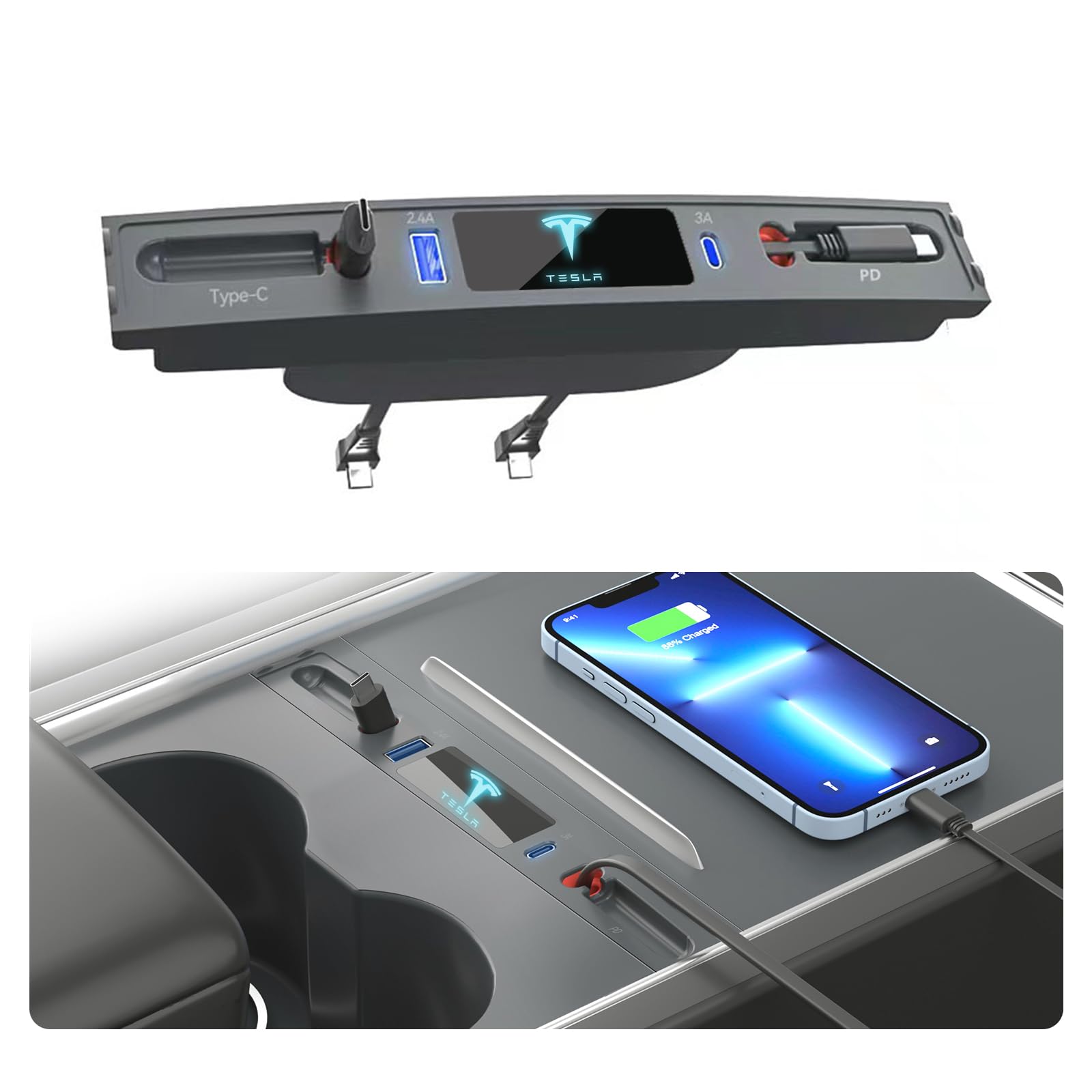 Amazon.com: Suitable for 2021-2024 Model Y/Model 3 (2021-2023 Models ...