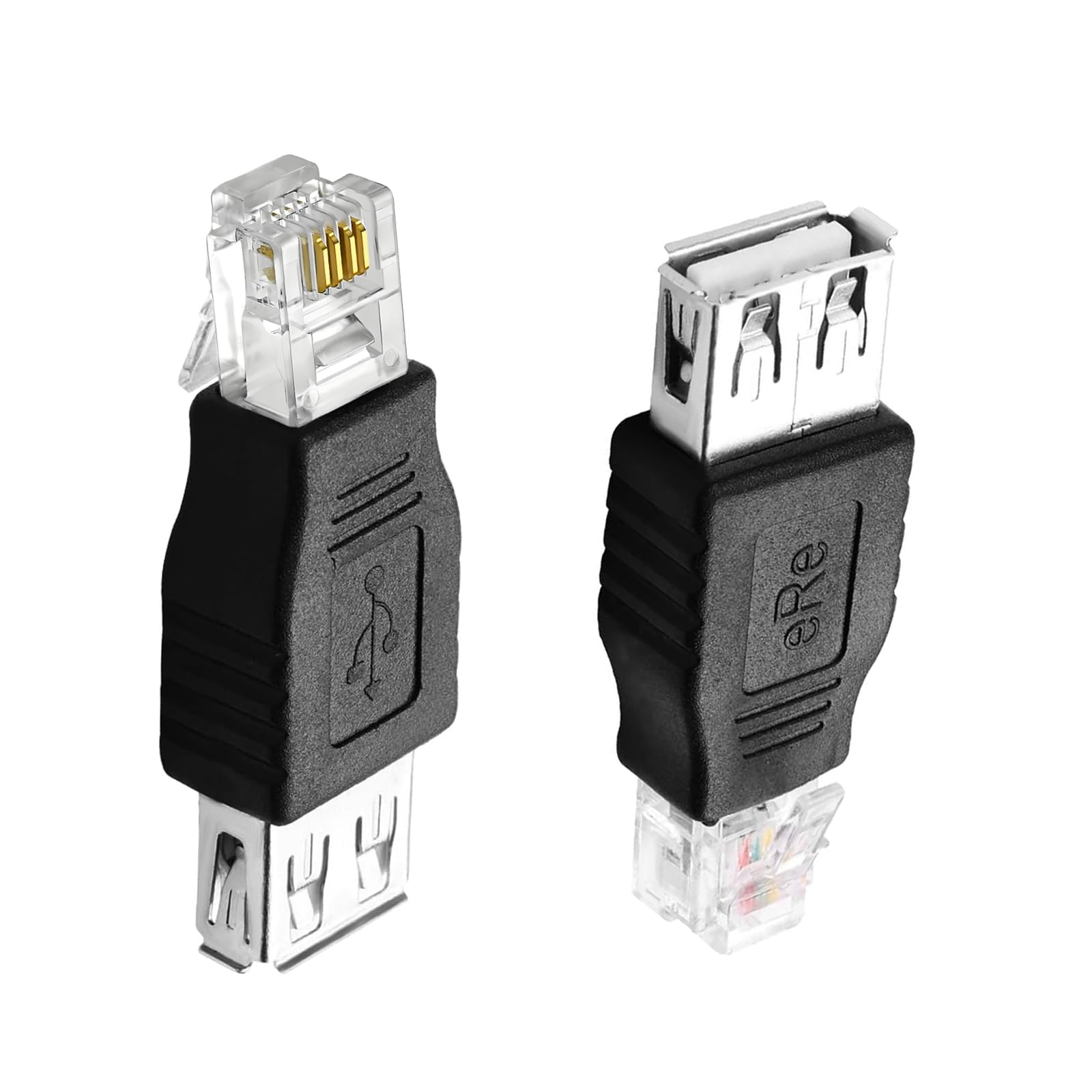 Amazon.com: SYGGDERS RJ11 to USB Telephone Line Adapter RJ11 6P4C Male ...