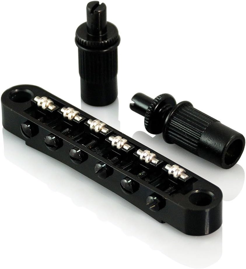 VANSON Chrome Roller Saddle Bridge for Epiphone Les Paul, SG, ES, Dot ...