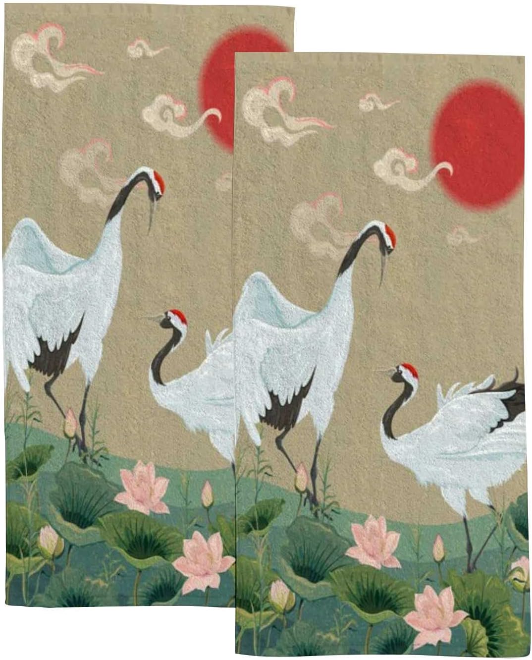 Amazon.com: ALAZA Japanese Red and Black Koi Carps Ultra Soft Hand ...