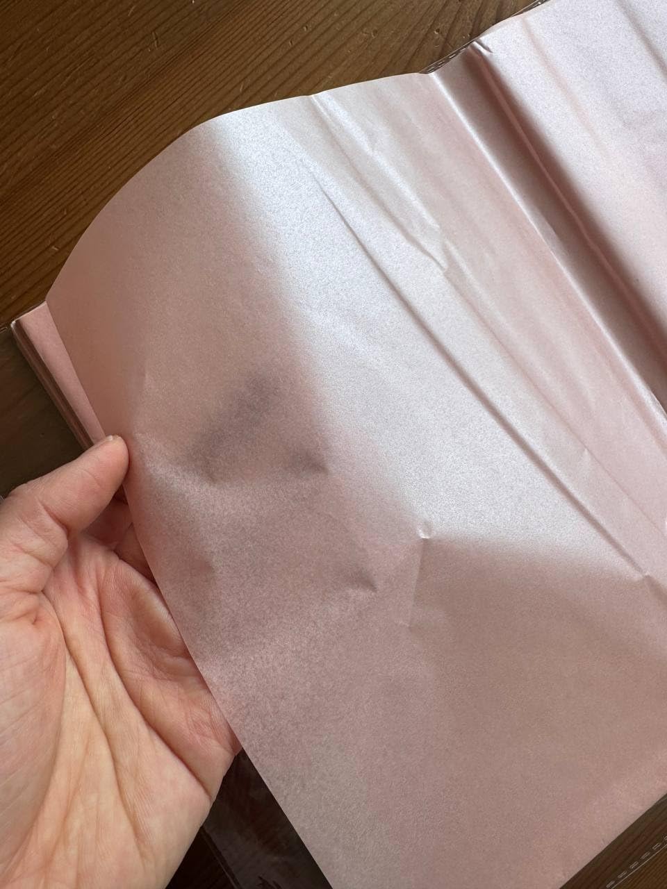 Pink Metallic Tissue Paper, 60 Sheets Shiny Baby Pink Tissue Paper Sheets for Gift Bags Crafts ...