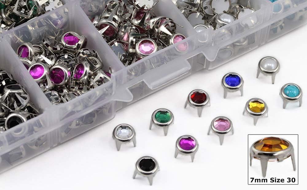 Amazon.com: KraftGenius Starter Kit - Stud Setter Rhinestone Studs in 3 ...