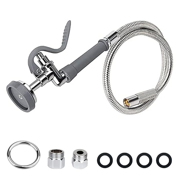 Buy COOLWEST Pre-Rinse Spray Valve with Hose 44 Inch Stainless ...