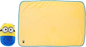 Amazon.co.jp: 丸眞 マスコット巾着付きブランケット MINION ミニオン イエローラップ 約H70×W100cm ブランケット かわいい ふわふわ おしゃれ 防寒グッズ ...