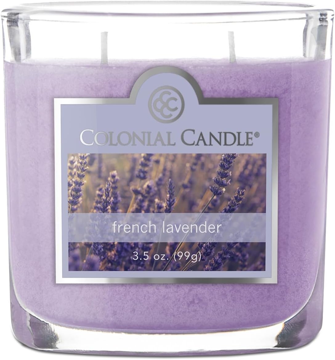 Amazon.com: Colonial Candle French Lavender Scented Jar Candle, 2 Wick ...