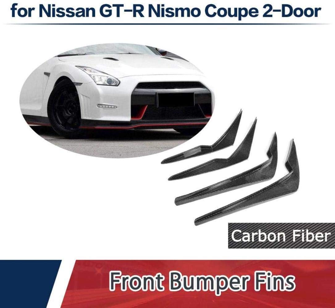 Buy Fits for Nissan GT-R Nismo Front Bumper Splitter Fins Spoiler Trims ...