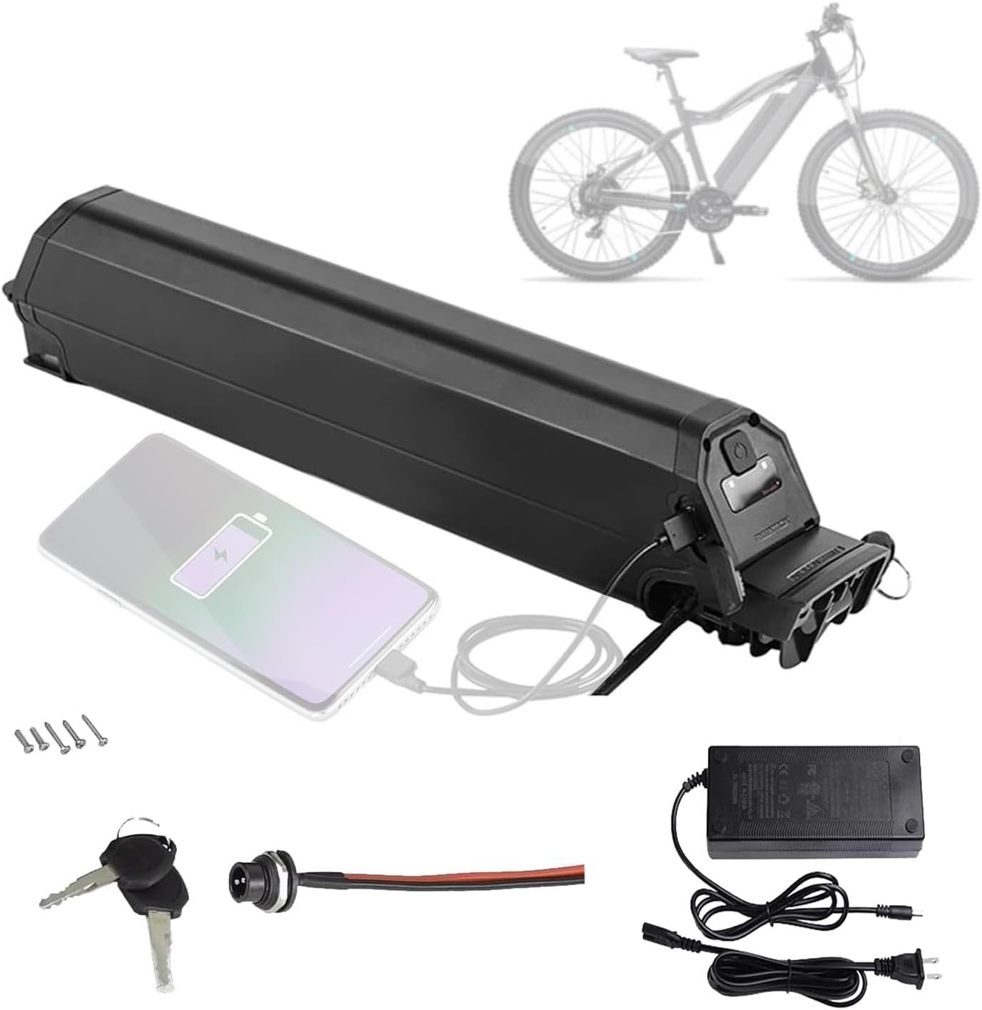 Amazon.com : SSCYHT E-Bike Battery Pack 36V 15Ah 21Ah 48V13Ah 48V17.5Ah ...