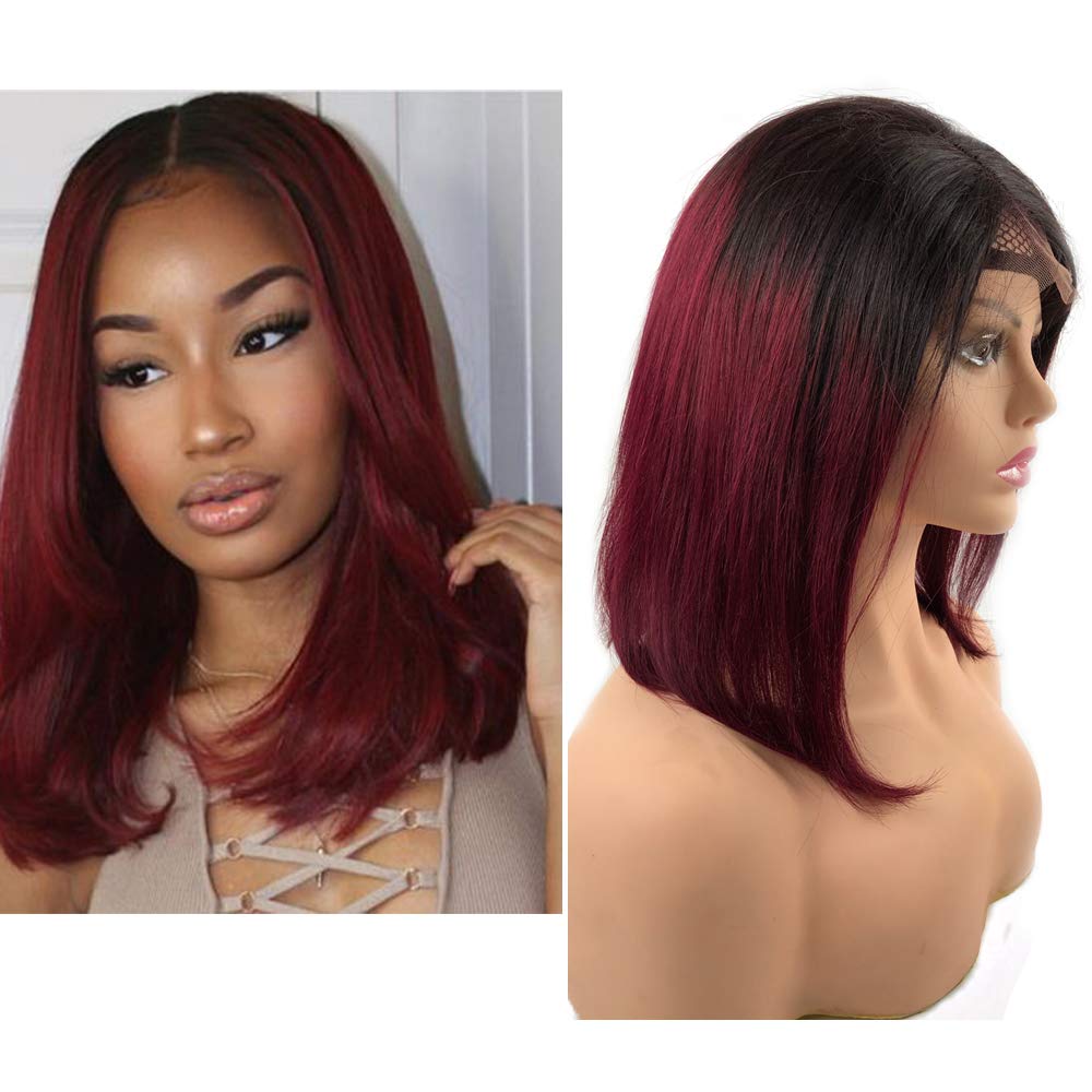 Kort Ombre Haar Pruik Kort Bruin Pruik Ombre Brown Pruiken Dames