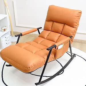 Adjustable Rocking Chair Lounge Chair with Padded,Rocking Chair with ...