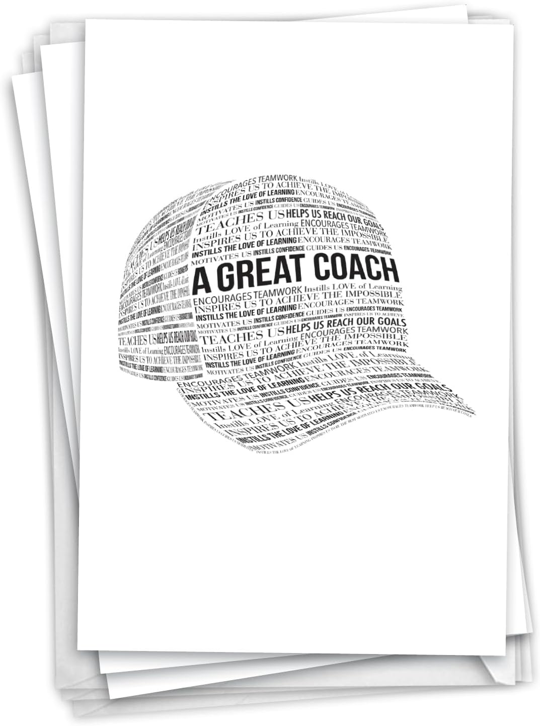 Amazon.com : NobleWorks - Bulk Pack of 3 Team Coach Thank You Greeting ...