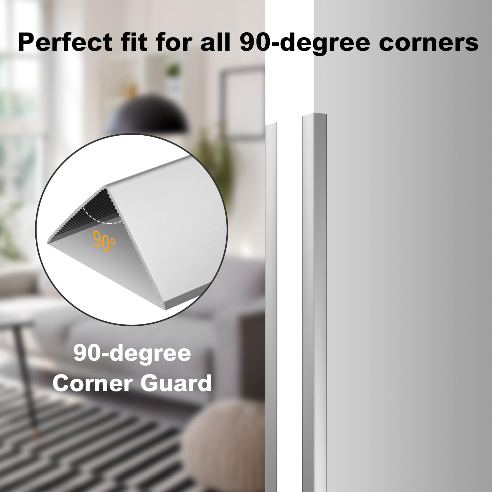 Snapklik.com : Aluminium Alloy Metal Corner Guards 12Pcs Wall Corner ...