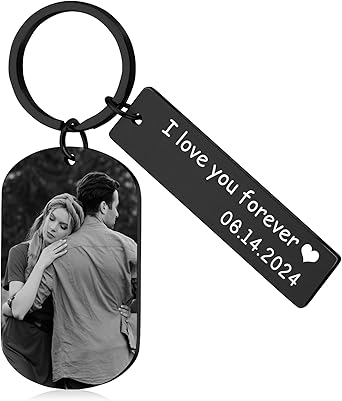 Generic Personalized Picture Keychain - Custom Engraved Keychains with ...