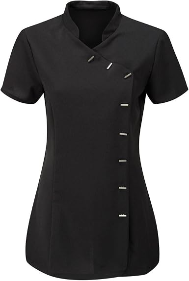 Ladies Short Sleeve Beautician Spa Tunic Womens Hairdressing Fancy ...
