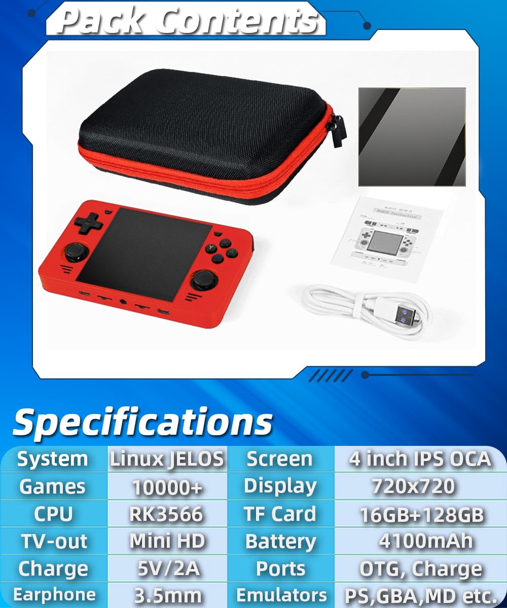 RGB30 Handheld Game Console 4.0 inch Pro Retro Games Consoles Classic ...