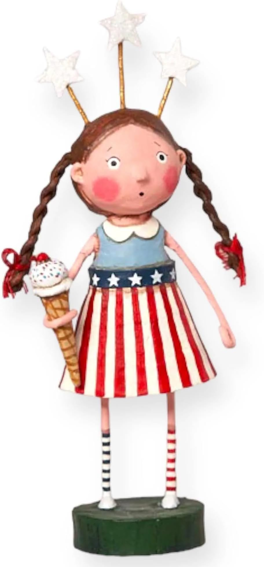 Amazon.com: Lori Mitchell 15517 Stars,Stripes and Sprinkles Figurine 7.5" : Home & Kitchen