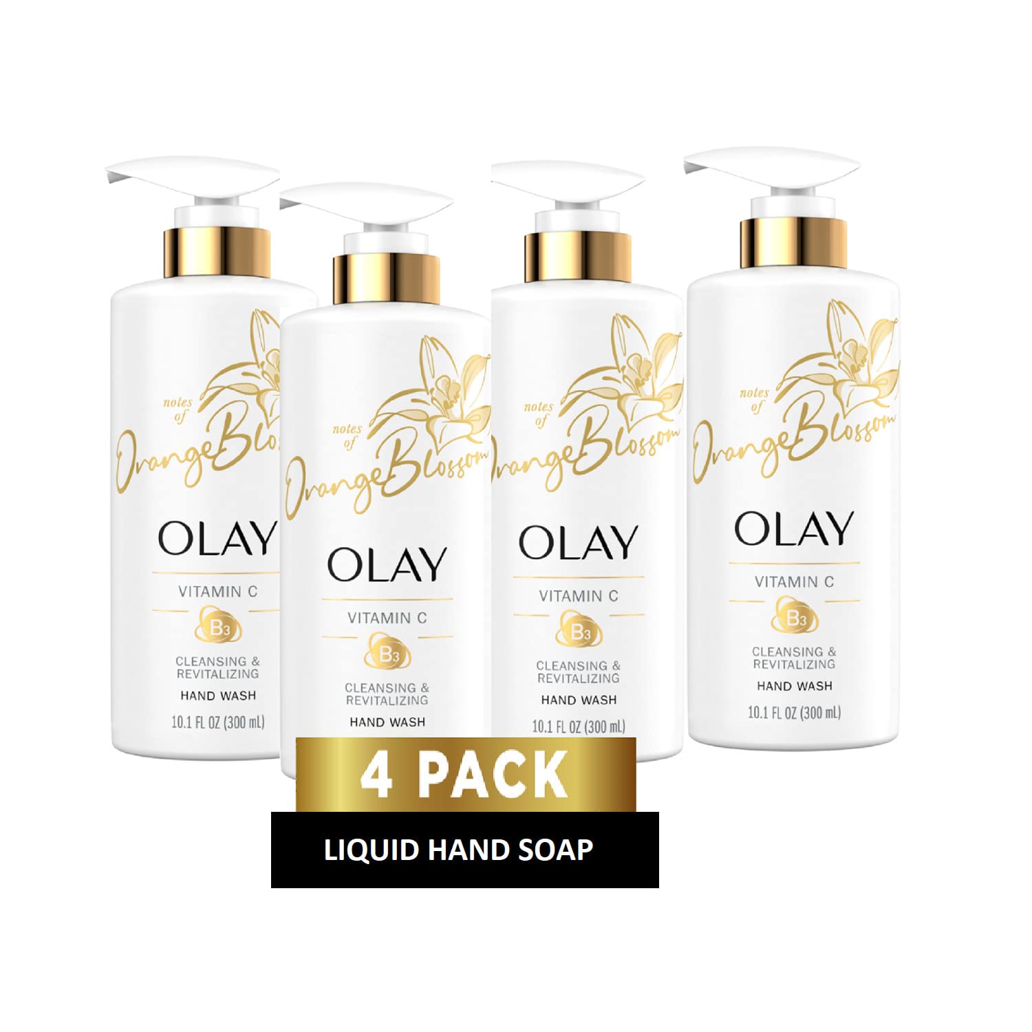 Amazon.com : Olay Cleansing & Revitalizing Hand Soap 4ct with Vitamin ...