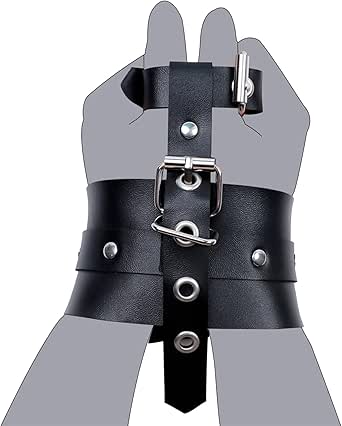Amazon.com: Fingercuff Handcuffs Ankle Cuffs Faux Leather Hand or Foot ...