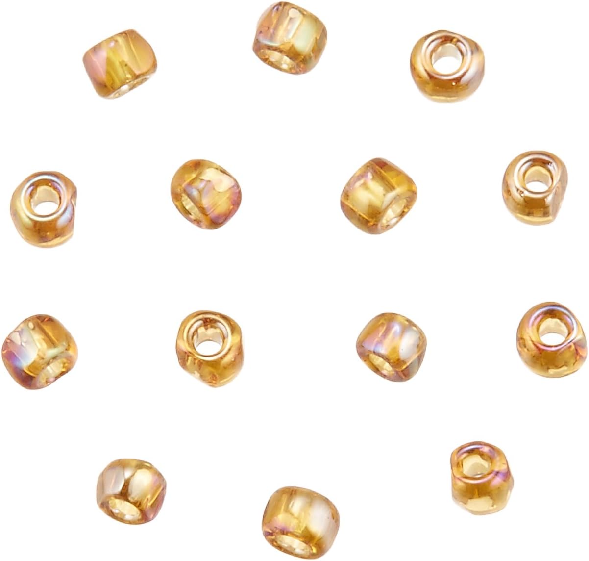 Amazon.com: TOHO CR-162C Three Cut Beads, Threading Beads, Outer ...