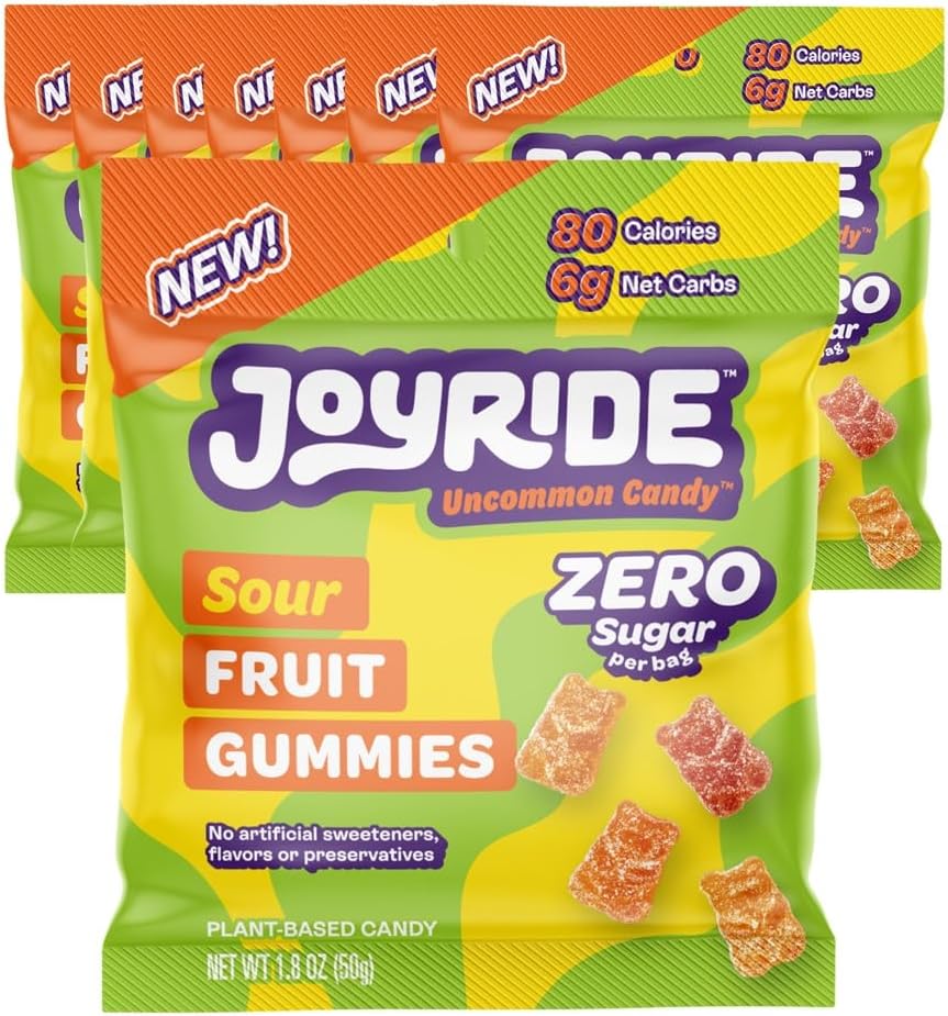 Amazon.com : JOYRIDE Zero Sugar Keto Gummies, Sour Gummy Bears ...