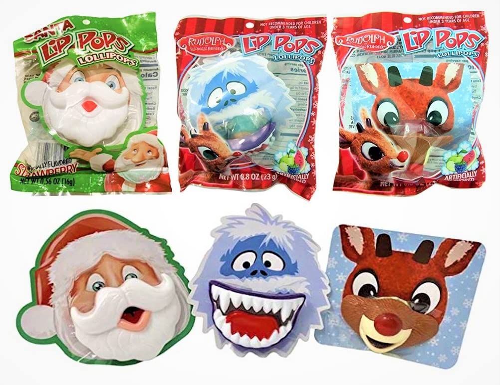 Buy Flix Candy Co Rudolph the Red-Nosed Reindeer Lip Pop Candy Bundle ...